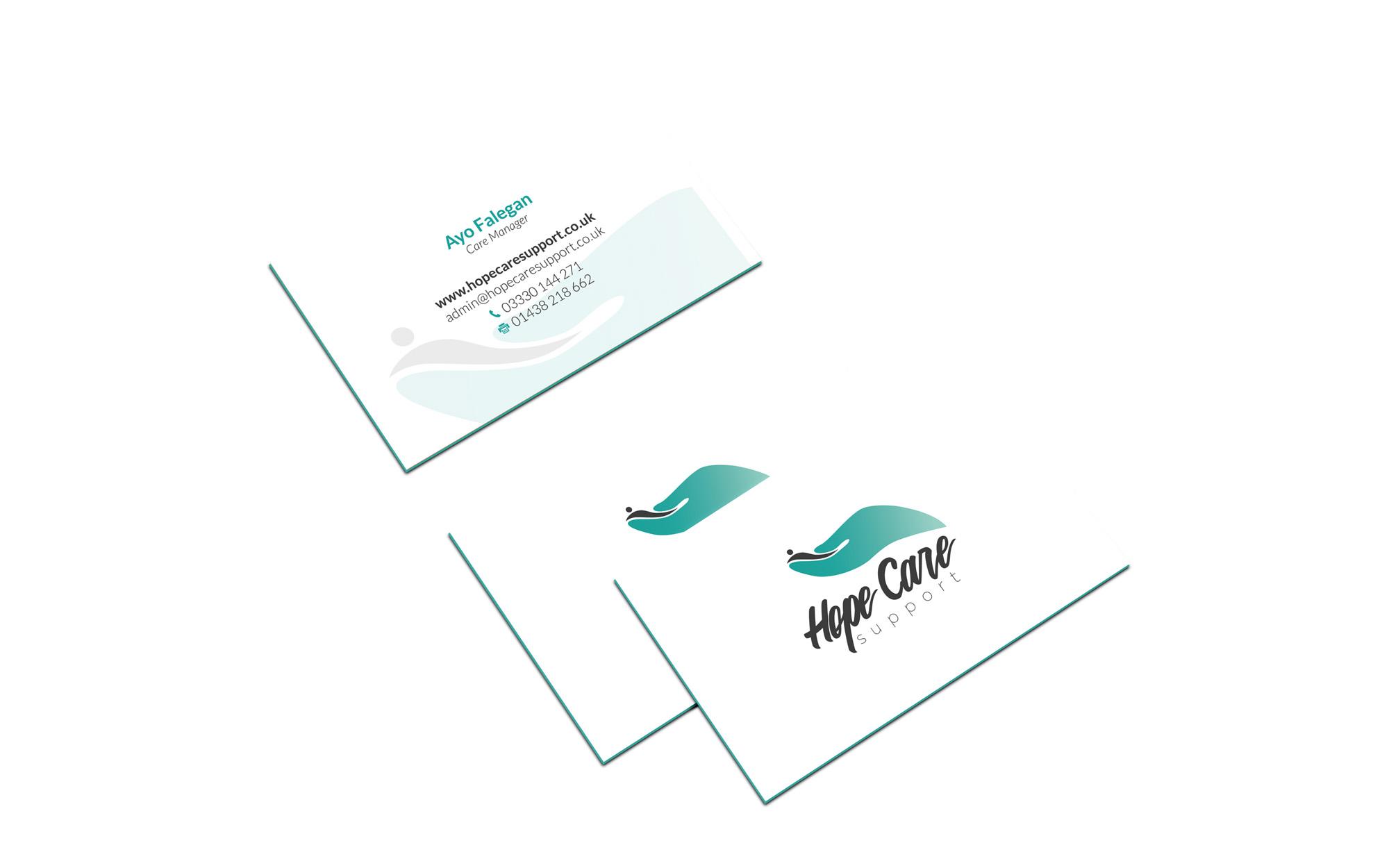 Business card design - Hope Care Support • Silvia Sciuto • Graphic ...