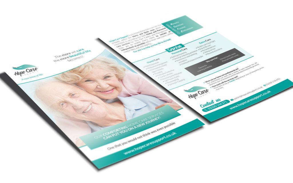 Leaflet design - Hope Care Support • Silvia Sciuto • Graphic & Web ...