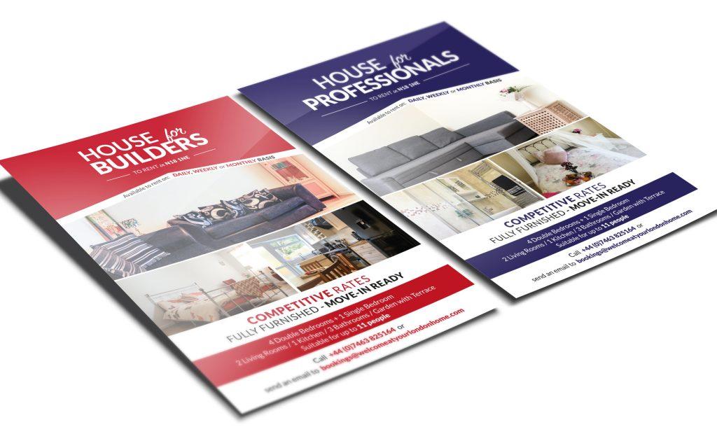 Leaflet design - House for rent • Silvia Sciuto • Graphic & Web ...